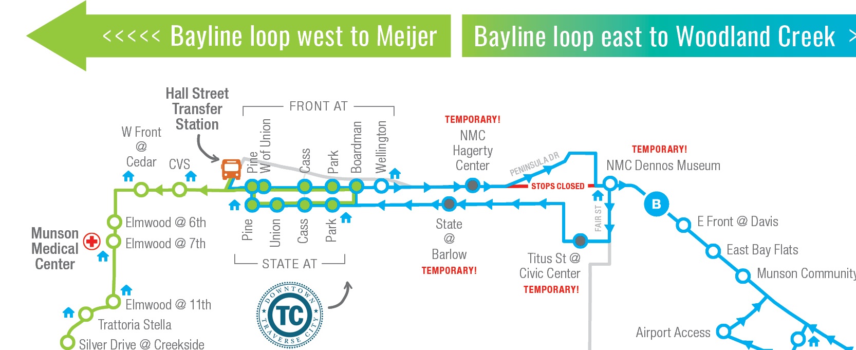 Bayline Bus Route | BATA | Traverse City Bus Transportation