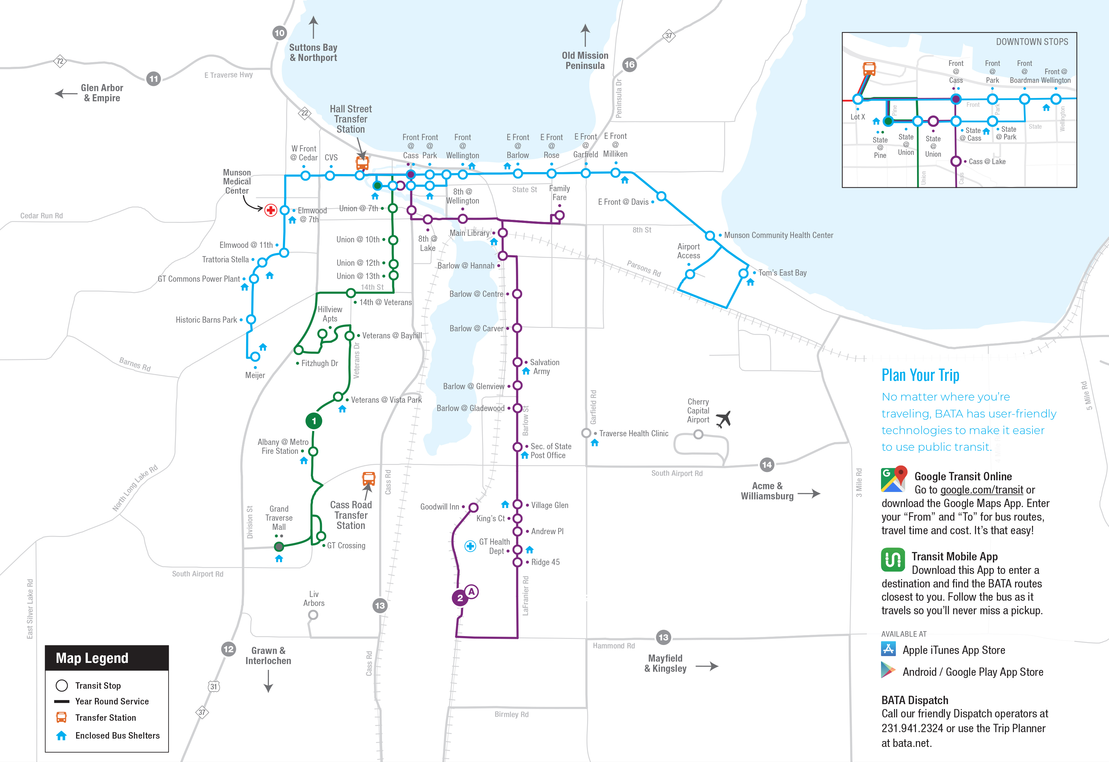 City Loops Bus Routes | BATA | Traverse City Transportation