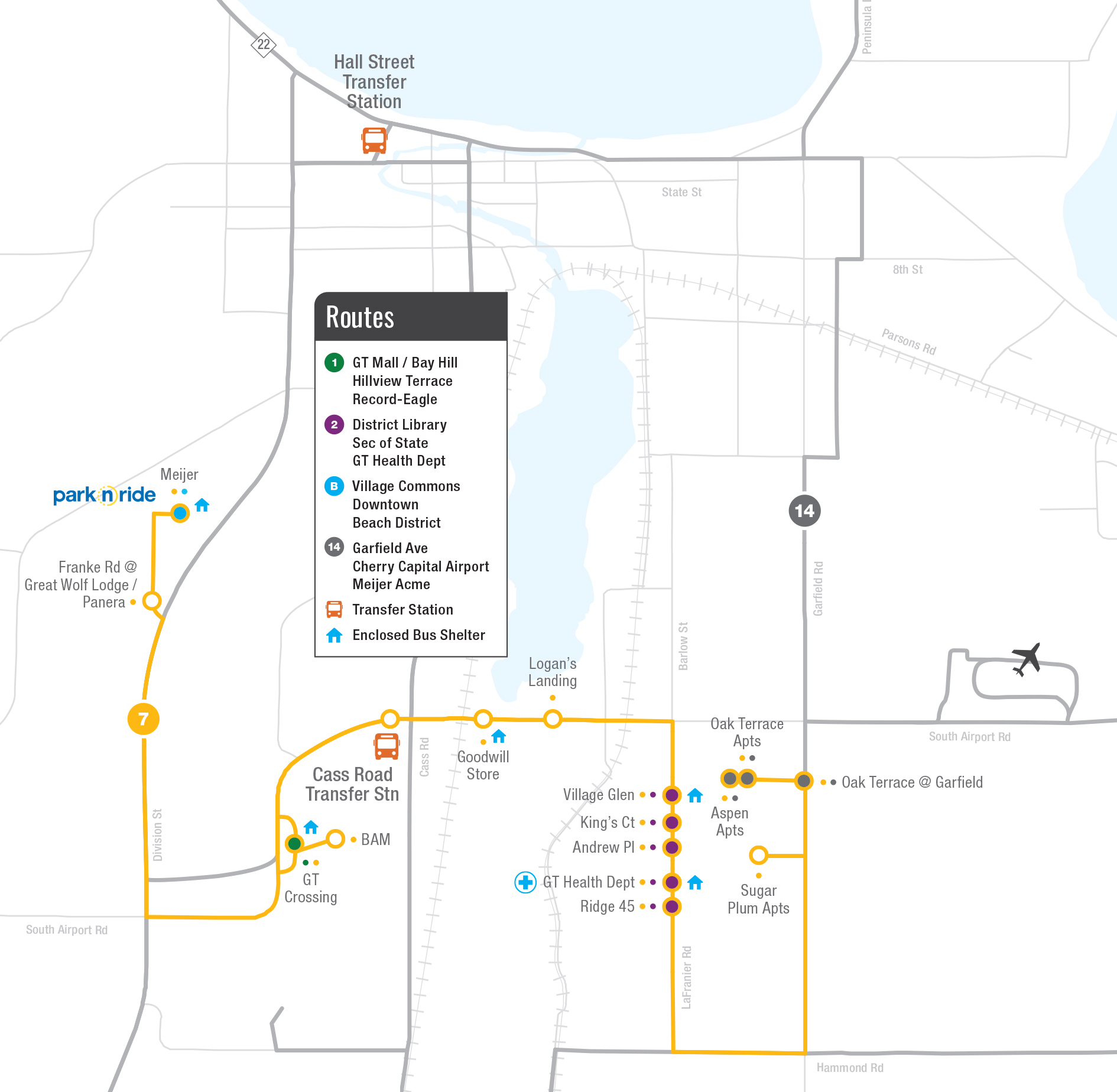 City Loops Bus Routes | BATA | Traverse City Transportation